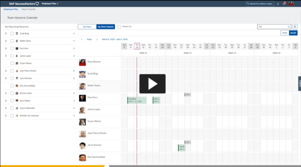 SAP SuccessFactors Employee Central and Time & Attendance H1 2020 Release